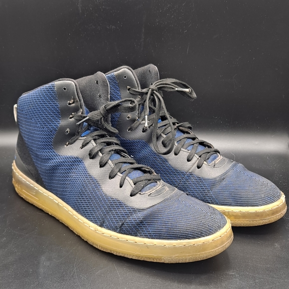 Nike | Shoes | Mens Nike Air Pro Stepper Blue Hi Top Sneaker Shoes Size ...